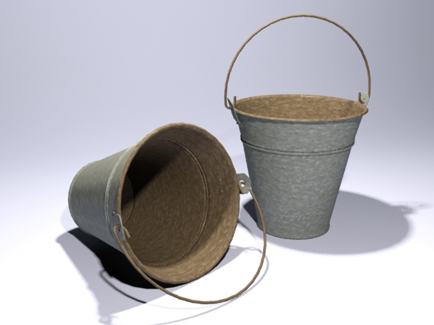 3d Bucket Modelled Mental-ray Model