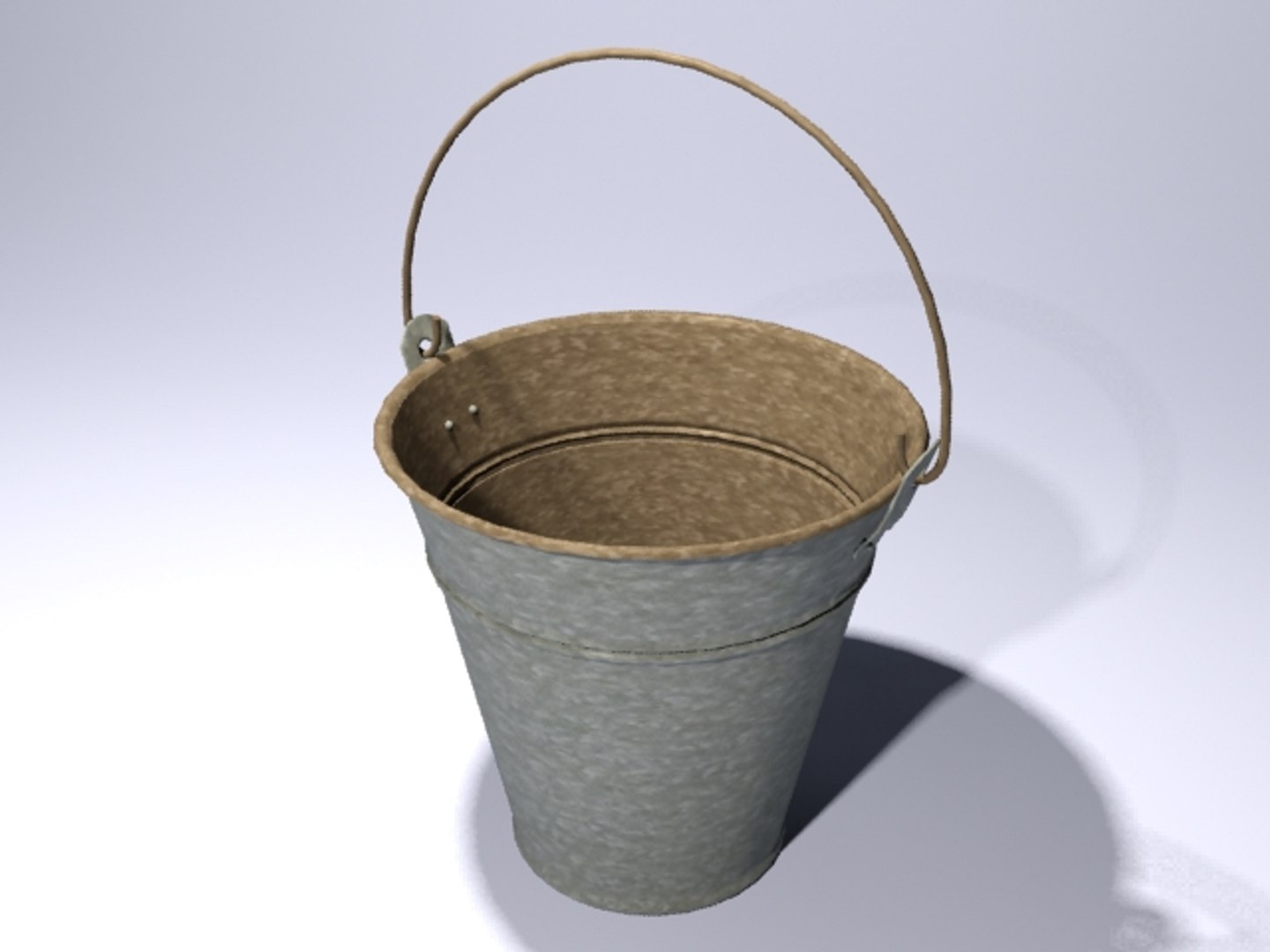 3d Bucket Modelled Mental-ray Model