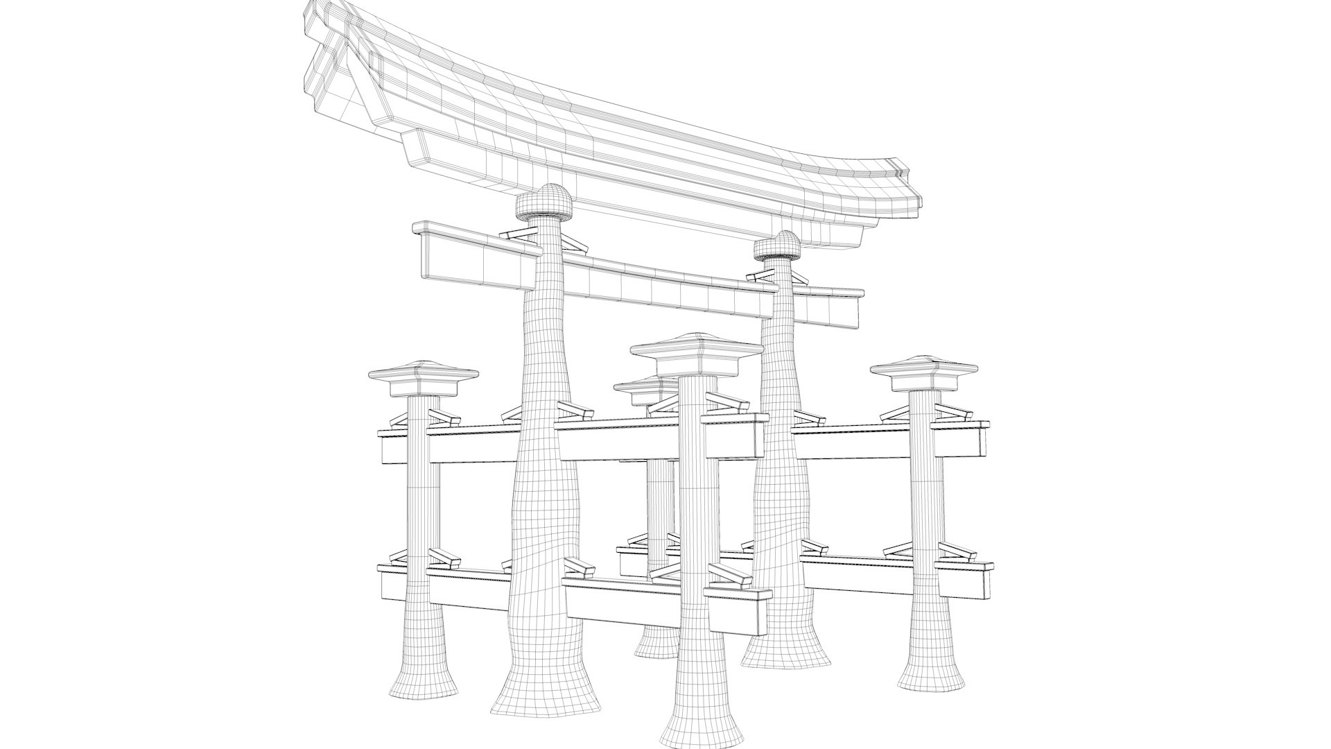 Torii Gate 3D - TurboSquid 2038049