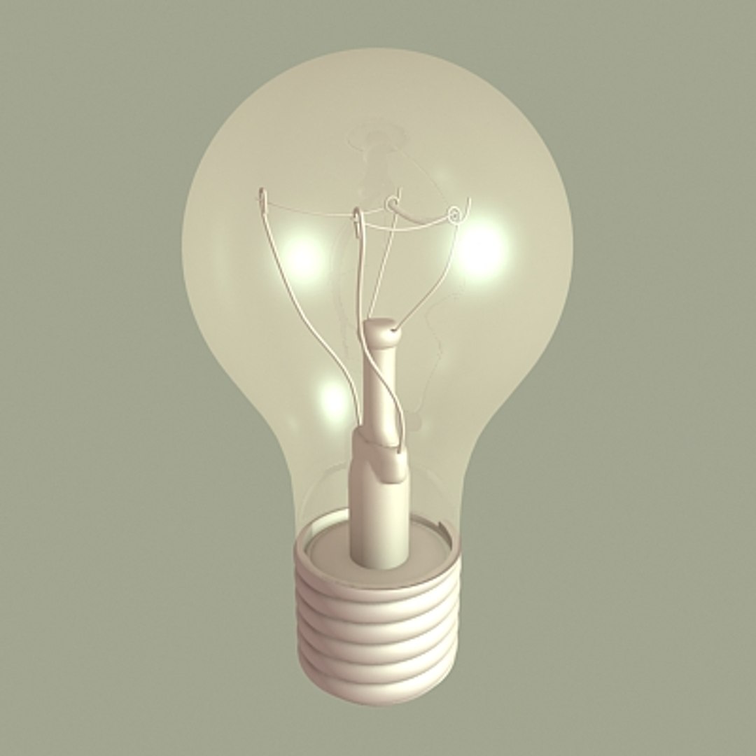 3d model lightbulb