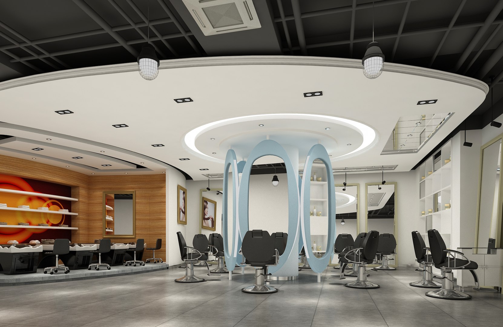 Hair Salon 01 3D Model - TurboSquid 2196541