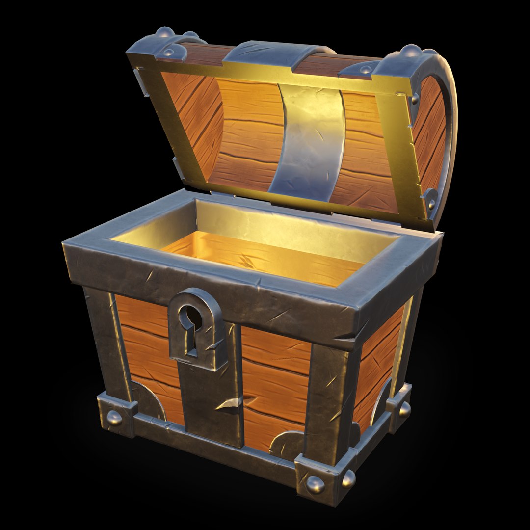 Stylized Treasure Chest Model - TurboSquid 1977146
