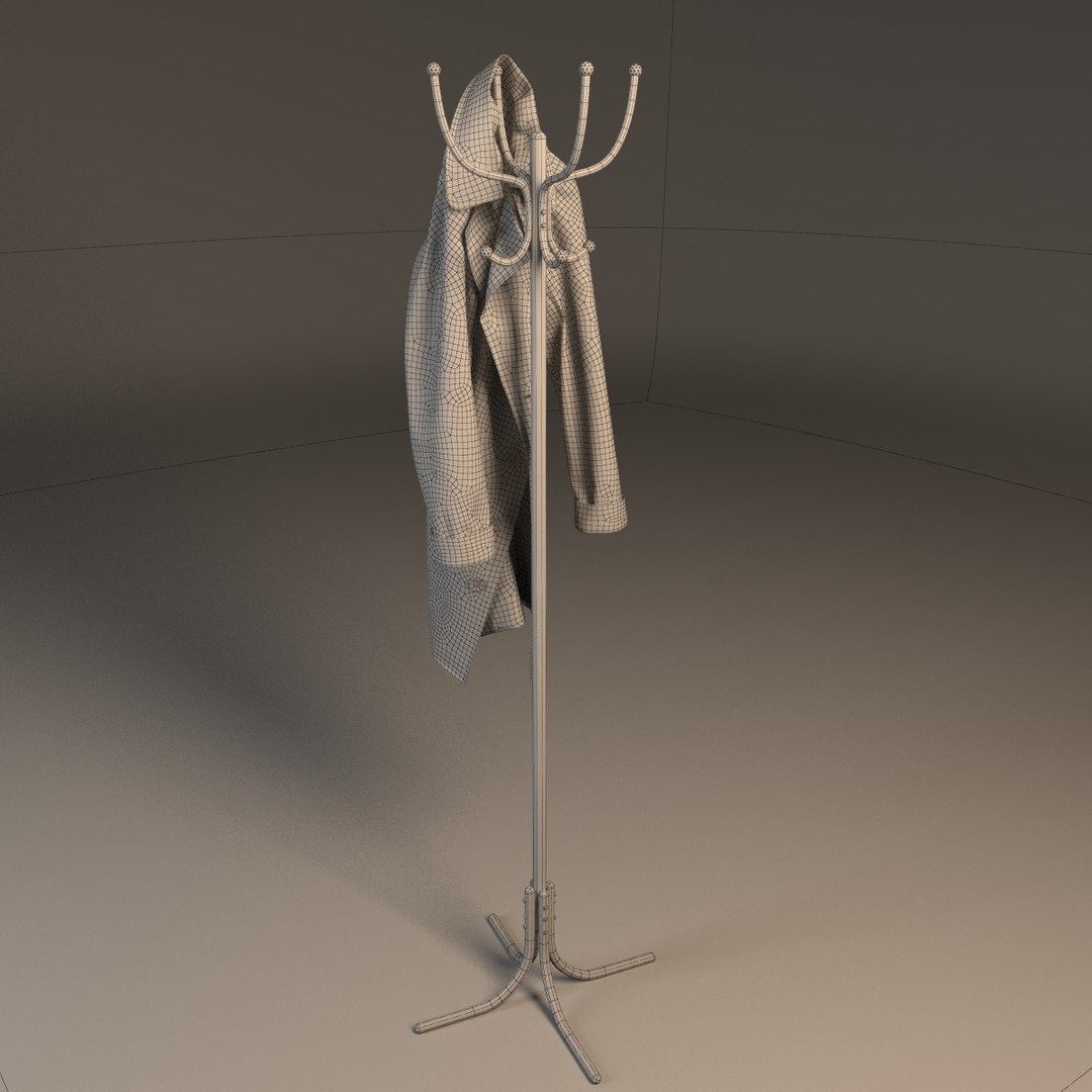 3d Photorealistic Red Leather Coat Model