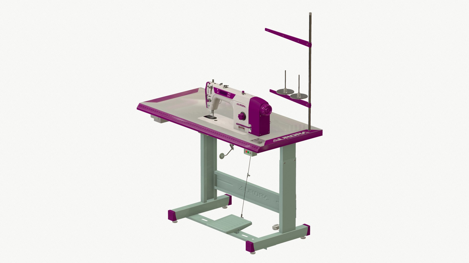 3D 3D Industrial Sewing Machine Aurora Model - TurboSquid 2035931