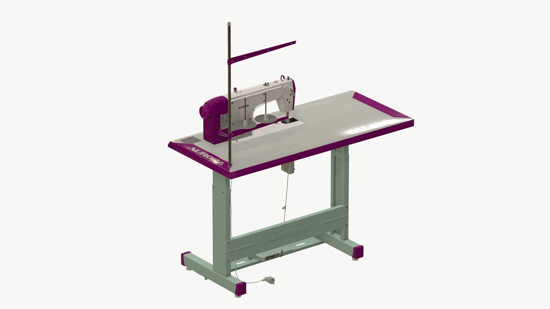 3D 3D Industrial Sewing Machine Aurora Model - TurboSquid 2035931