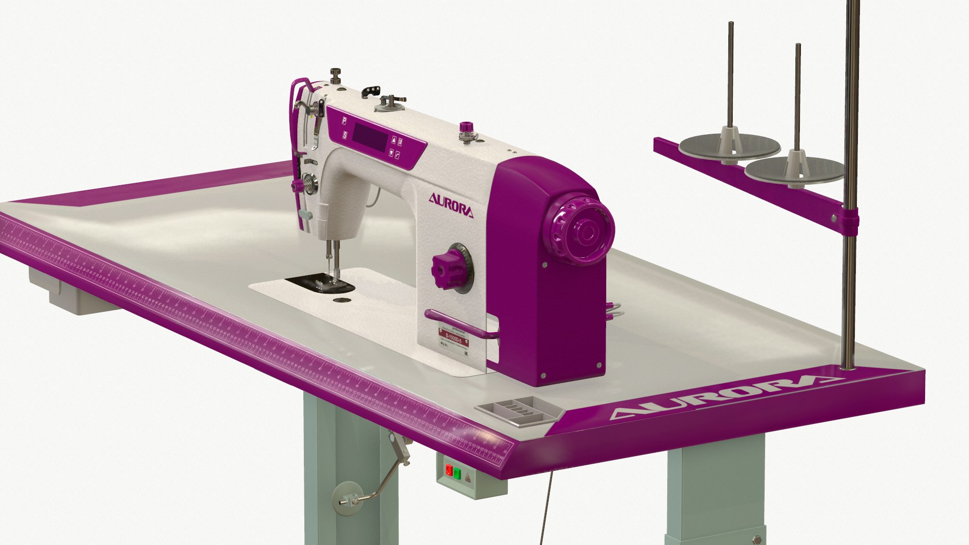 3D 3D Industrial Sewing Machine Aurora Model - TurboSquid 2035931