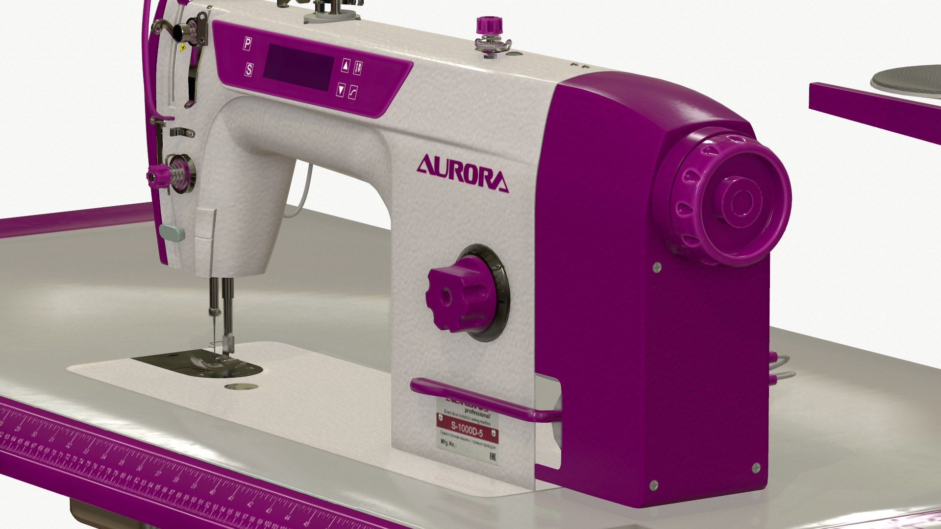 3D 3D Industrial Sewing Machine Aurora Model - TurboSquid 2035931