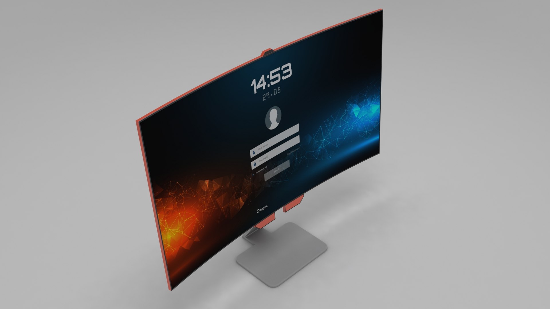 Designed computer monitor screen 3D - TurboSquid 1637984
