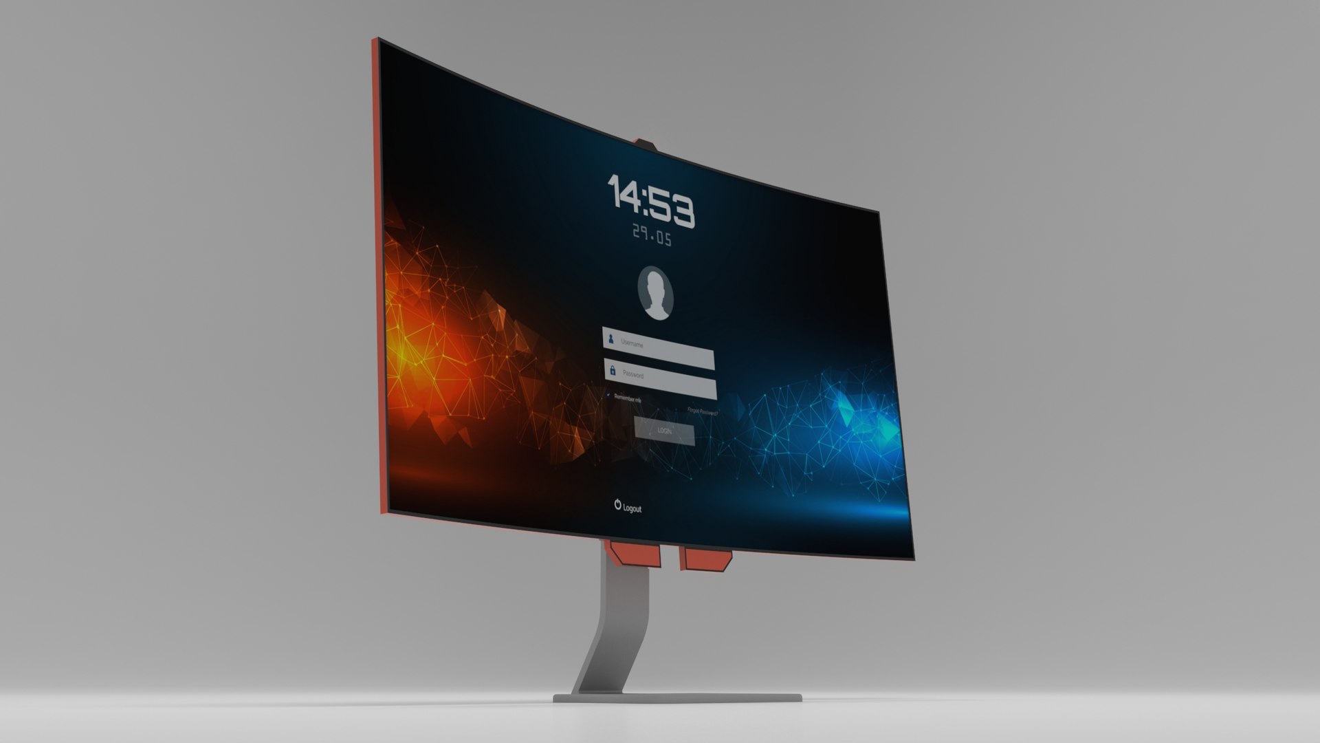 Designed computer monitor screen 3D - TurboSquid 1637984