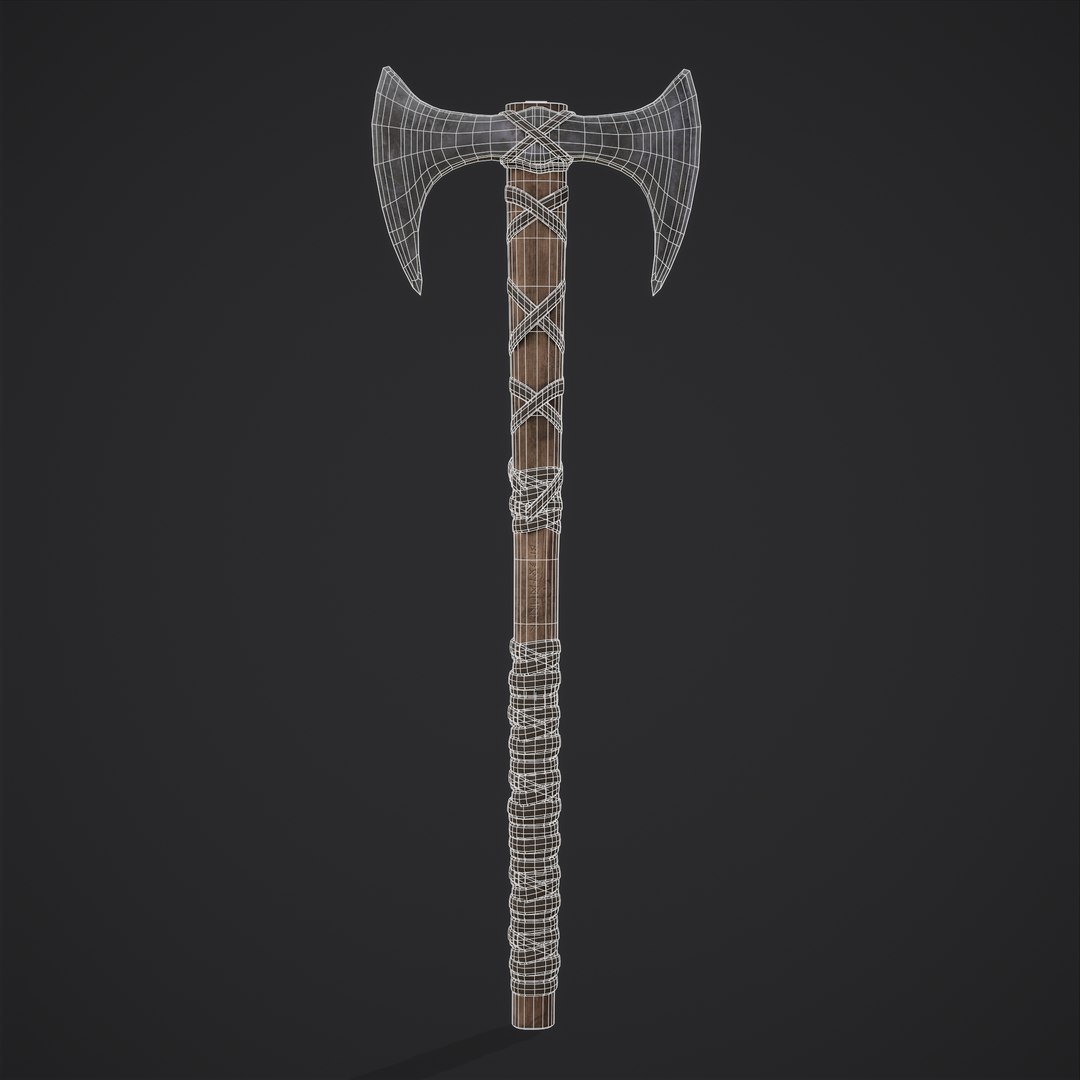 3D Model Double Sided Axe - TurboSquid 1820294