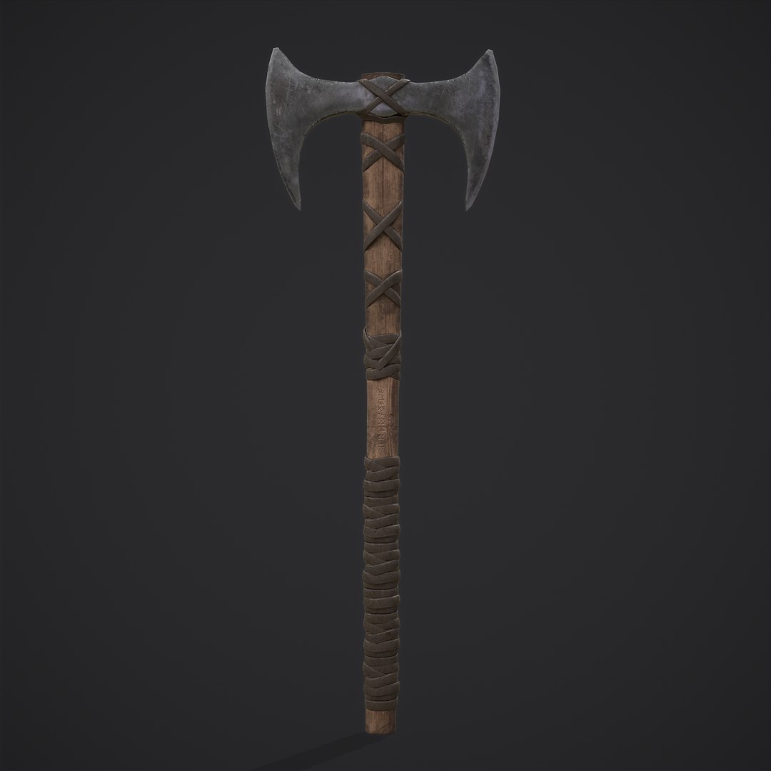 3D Model Double Sided Axe - TurboSquid 1820294
