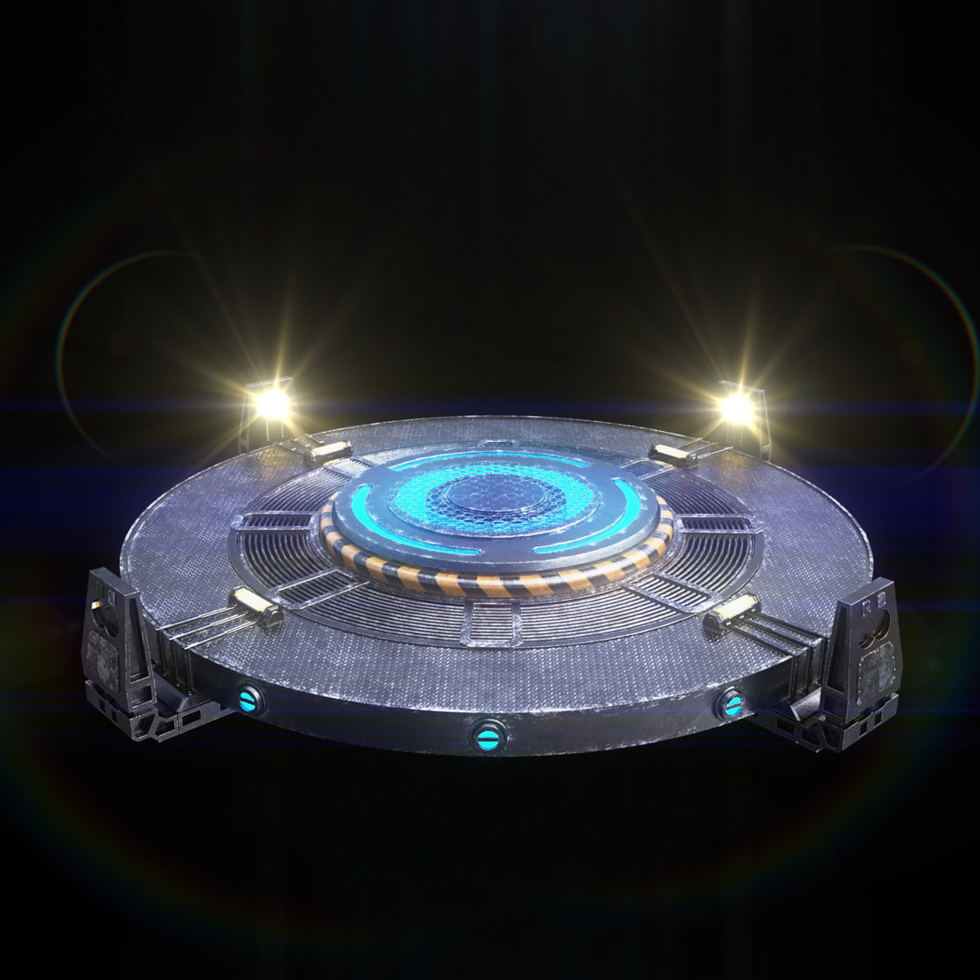 Sci Fi Turntable 3d Obj