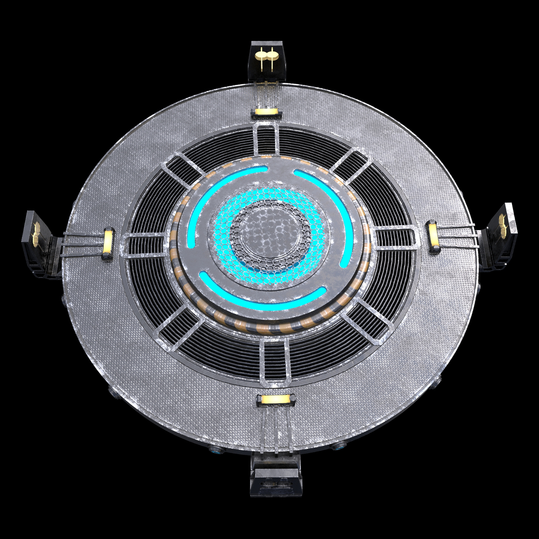 sci fi turntable 3d obj
