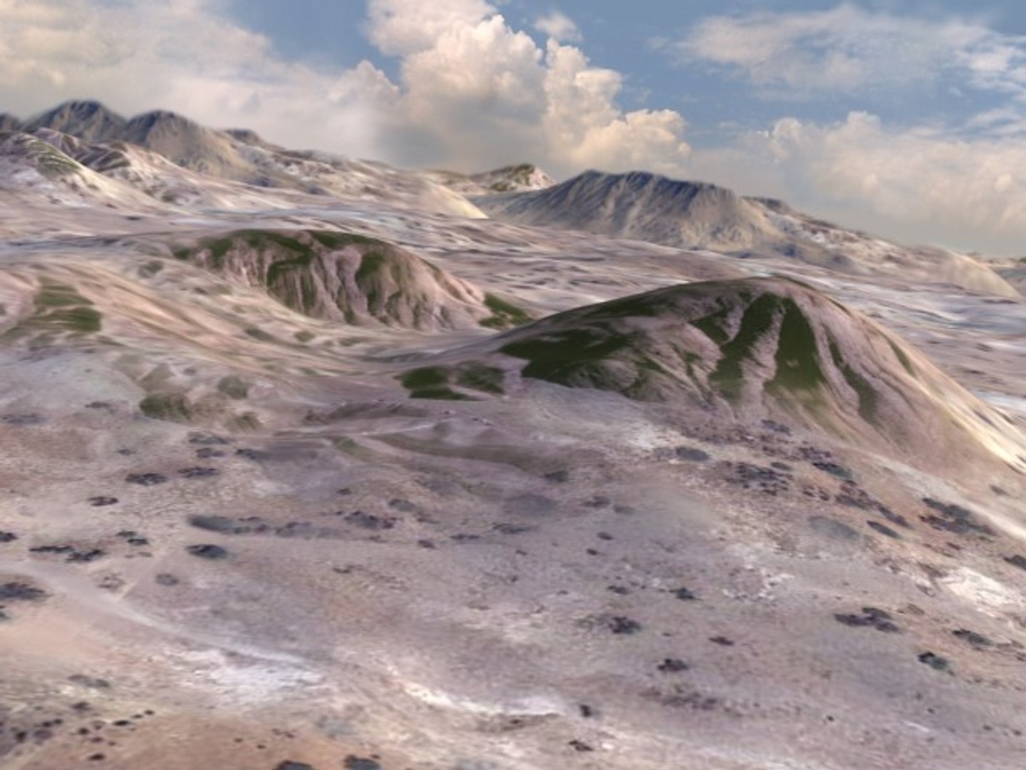 desert terrain 3d model