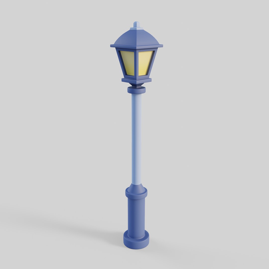 3D Cartoon Streetlight 1 - TurboSquid 2053092