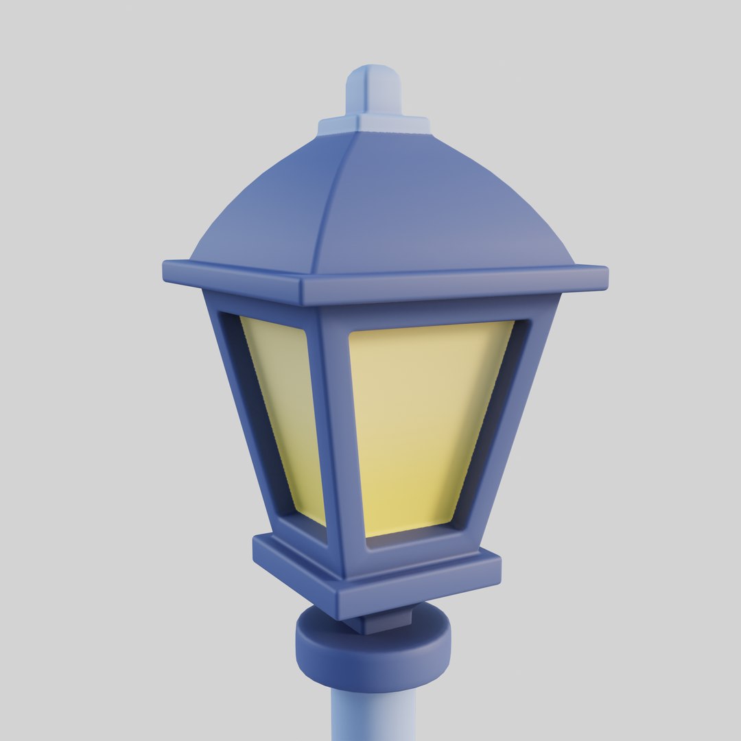 3D Cartoon Streetlight 1 - TurboSquid 2053092
