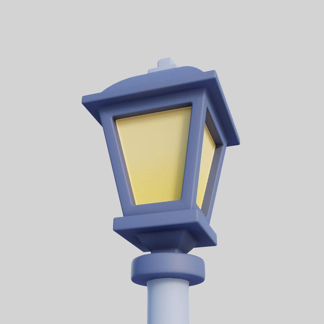 3D Cartoon Streetlight 1 - TurboSquid 2053092