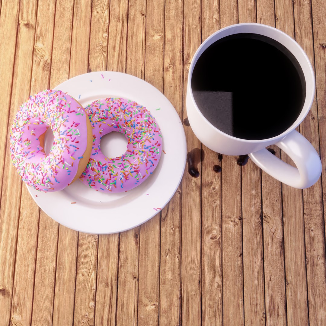 Scene Donut 3D - TurboSquid 1246940