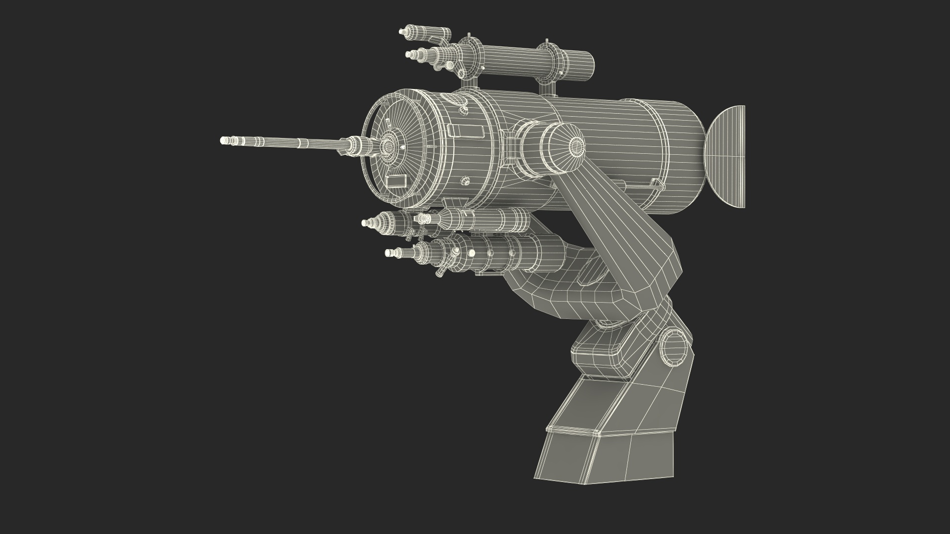 3D Mitaka GNF60 Observatory Telescope Rigged For Cinema 4D Model ...