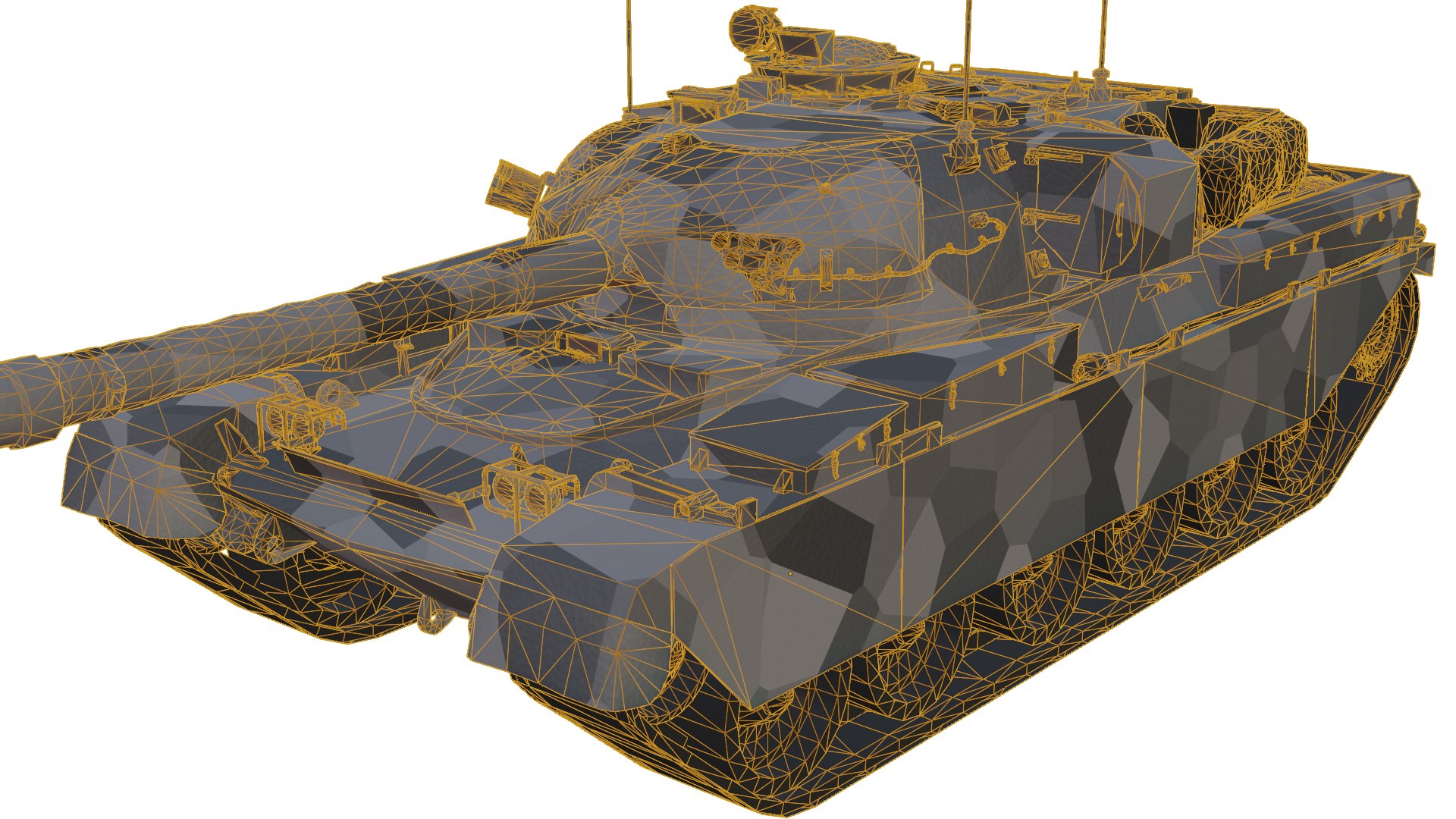 3D Navy Tank White - TurboSquid 1852212