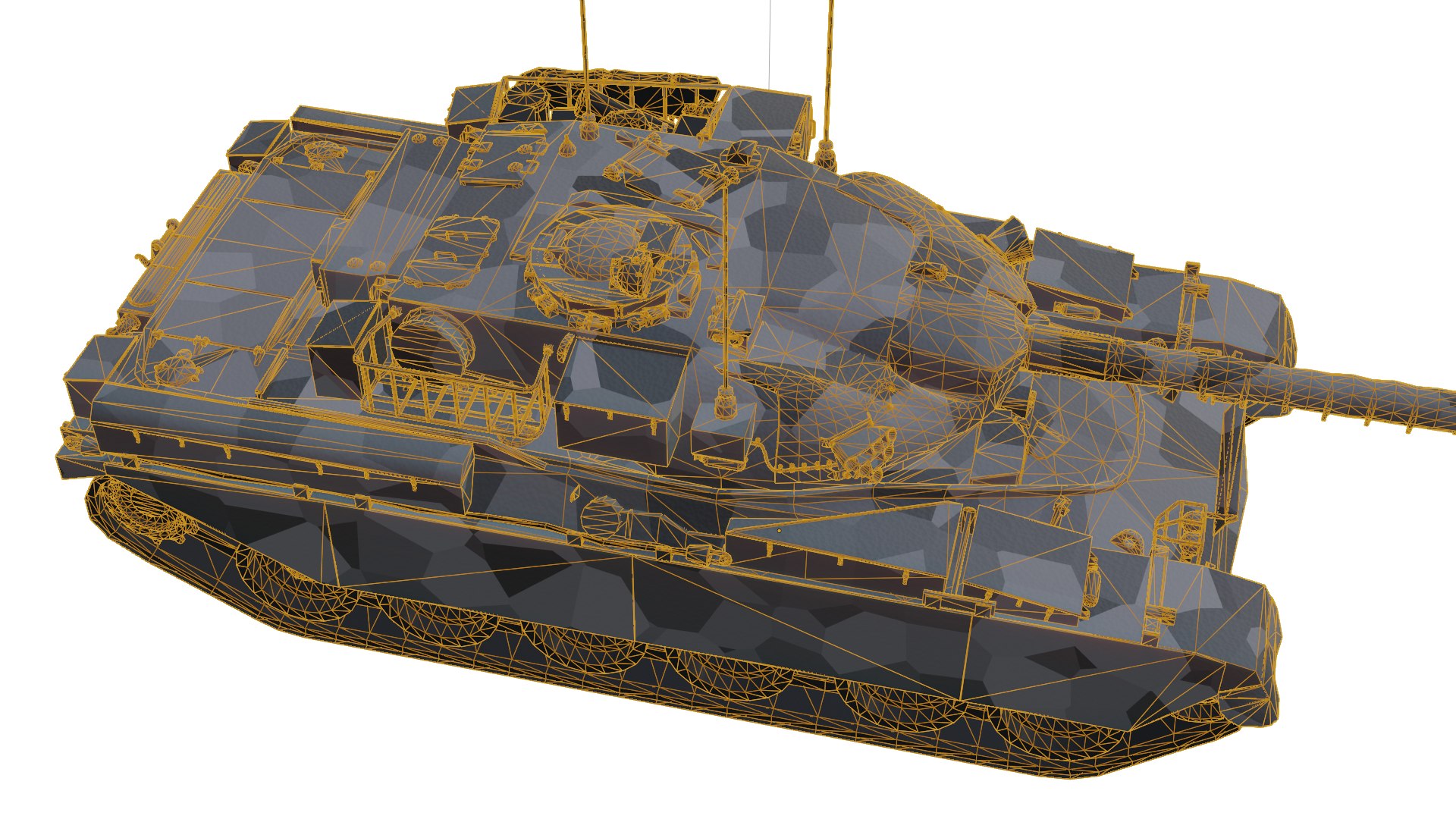 3D Navy Tank White - TurboSquid 1852212