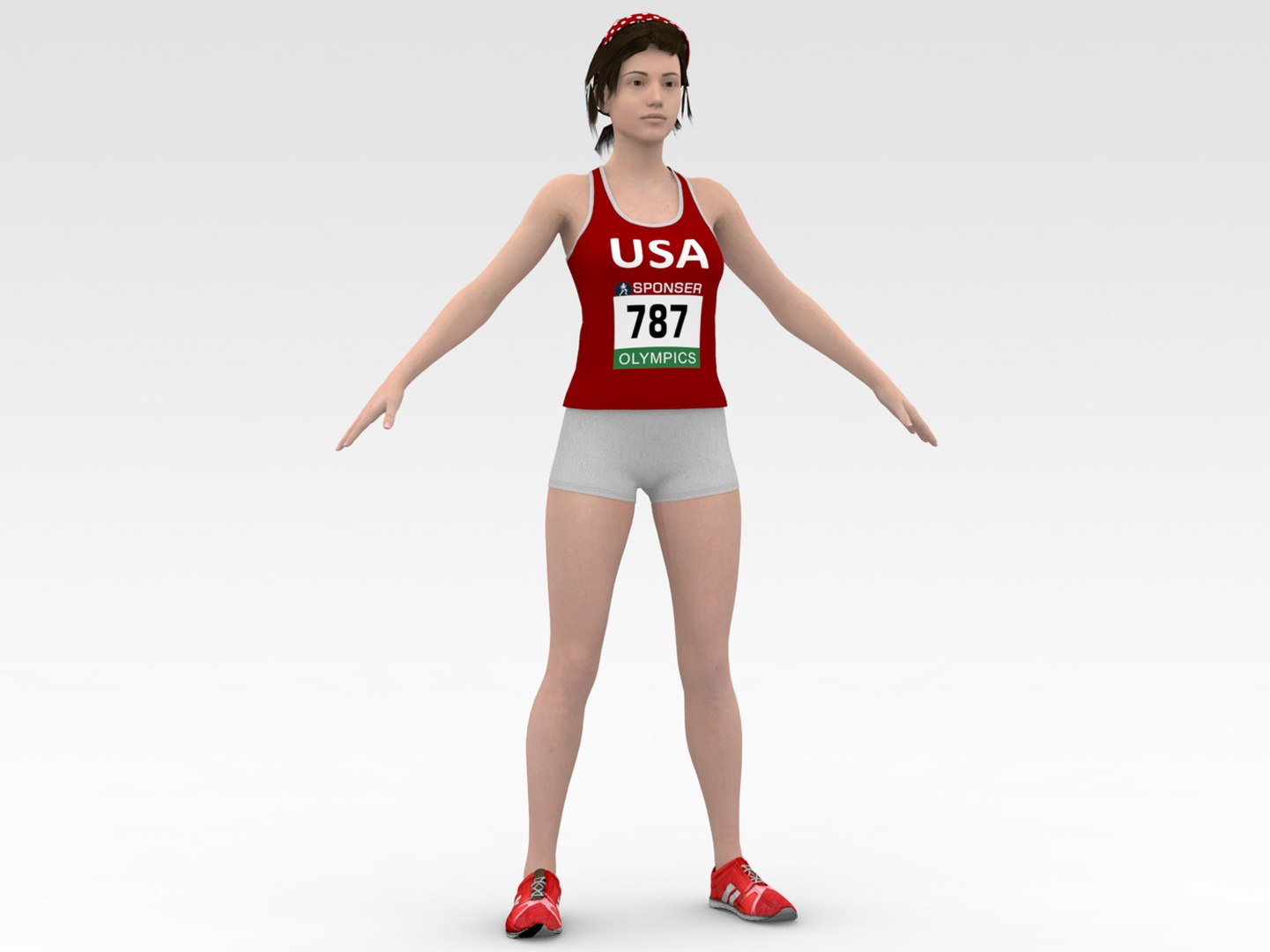 Athlete Runner 01 Model - TurboSquid 1816074
