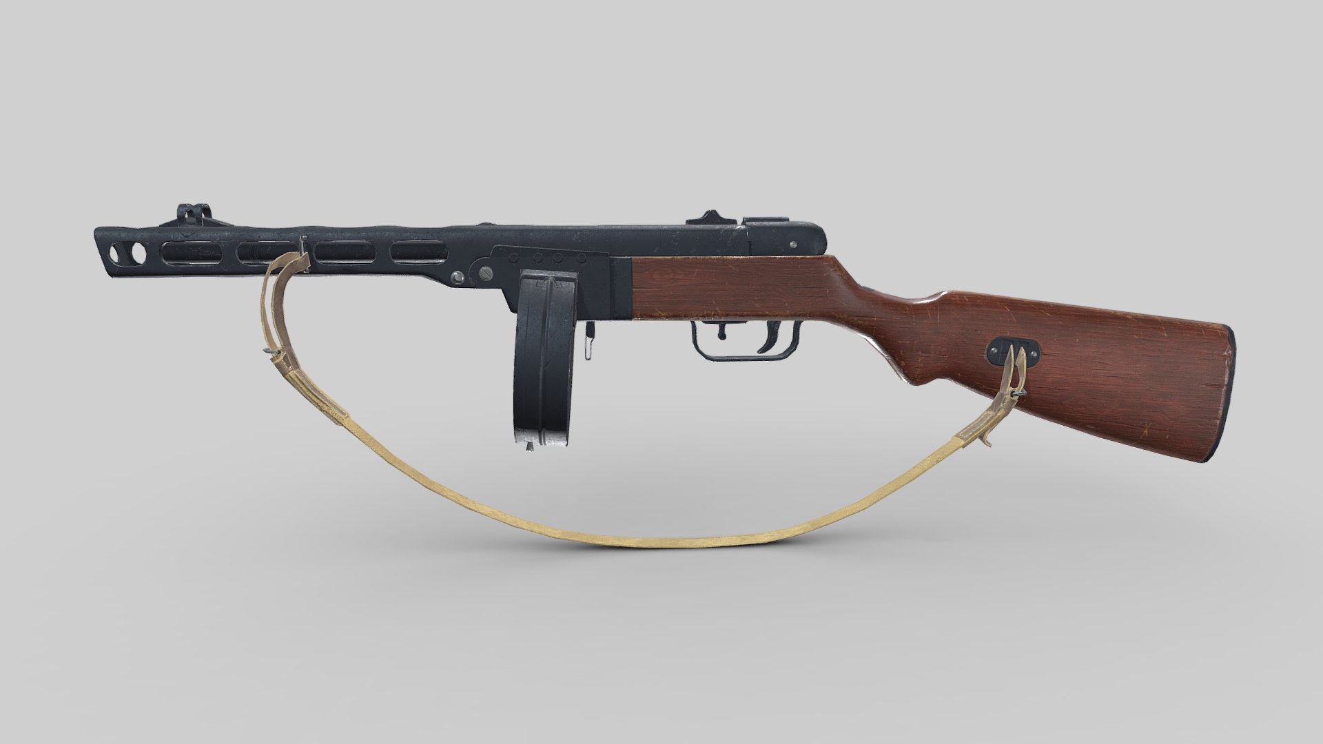 Free 3D PPSH 41 Low-poly PBR Free Model - TurboSquid 2012381