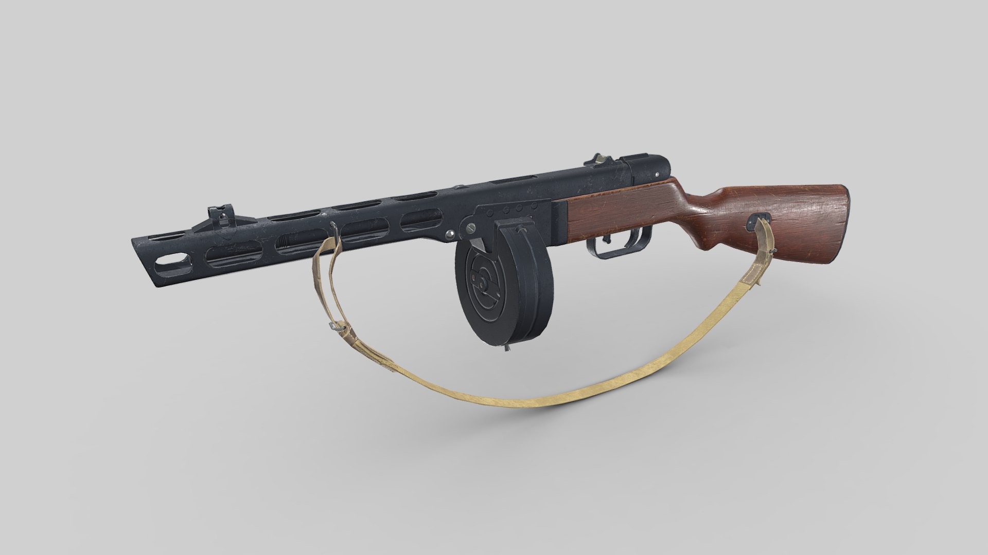 Free 3D PPSH 41 Low-poly PBR Free Model - TurboSquid 2012381