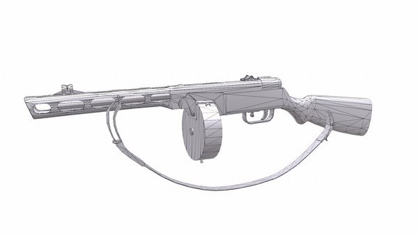 modèle 3D de PPSH 41 Low-poly Sans PBR gratuit - TurboSquid 2012381