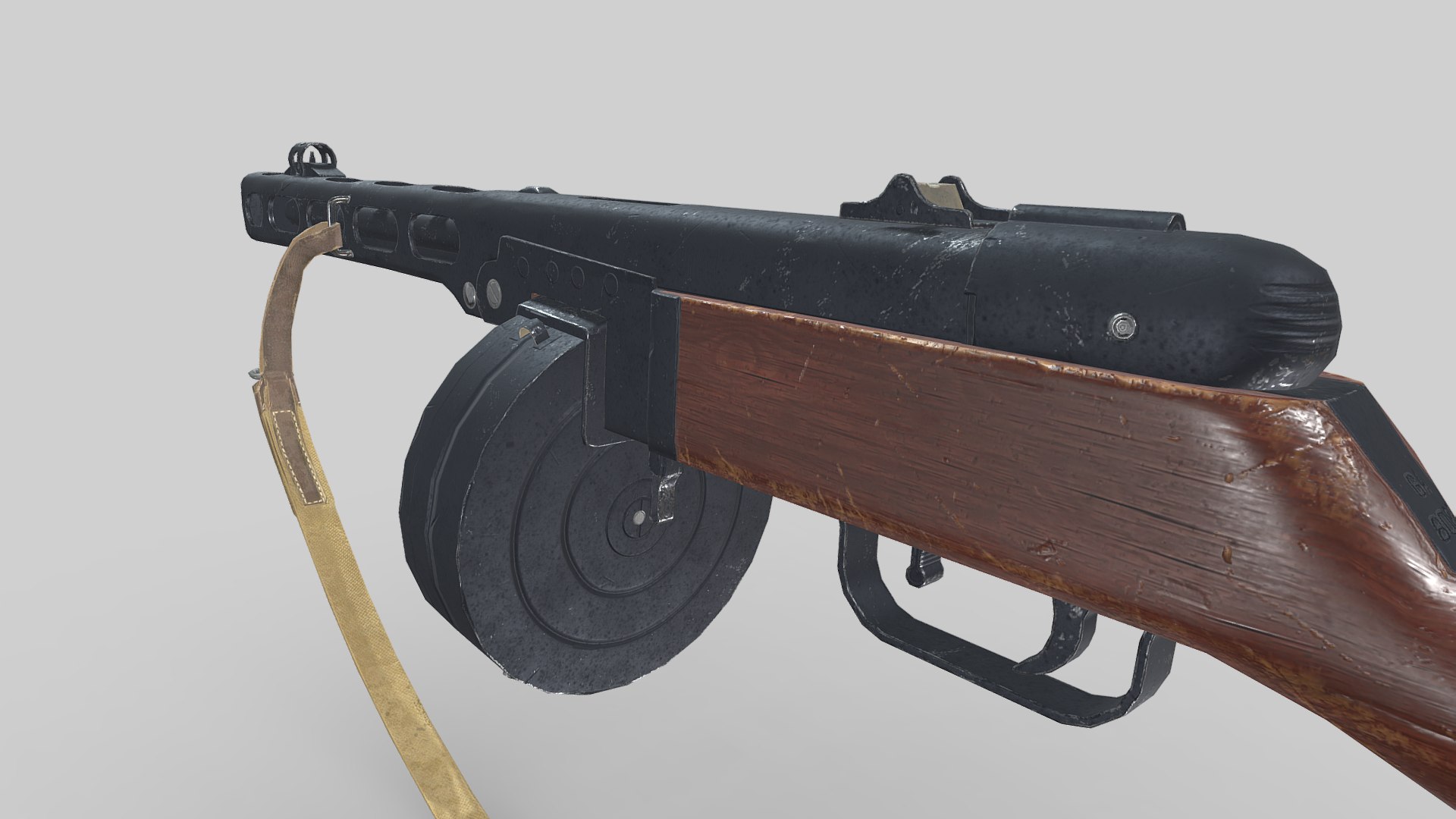 Free 3D PPSH 41 Low-poly PBR Free Model - TurboSquid 2012381