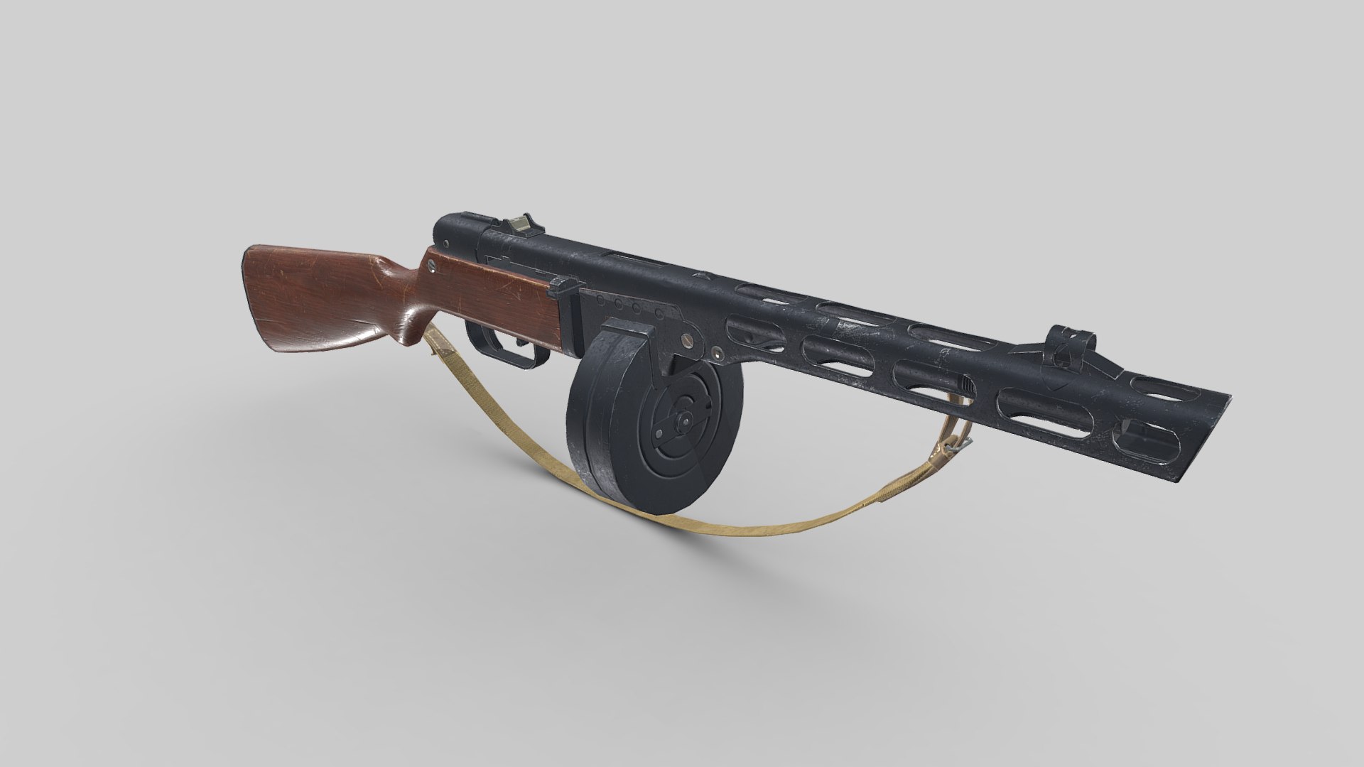 Free 3D PPSH 41 Low-poly PBR Free Model - TurboSquid 2012381