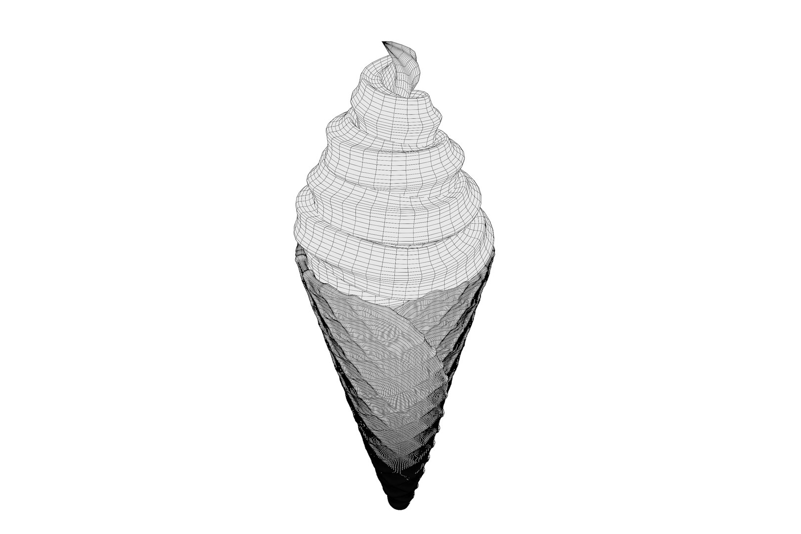 3D Model Ice Cream Cone 03 - TurboSquid 2301660