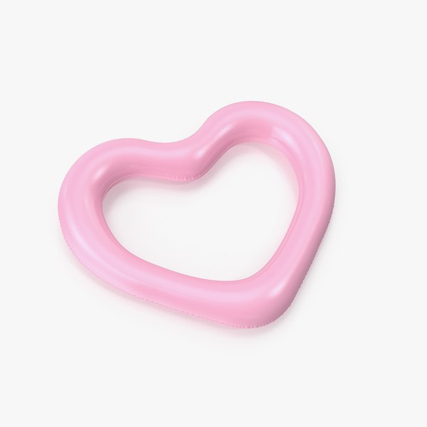 3D Pink Heart Pool Float model - TurboSquid 1754193