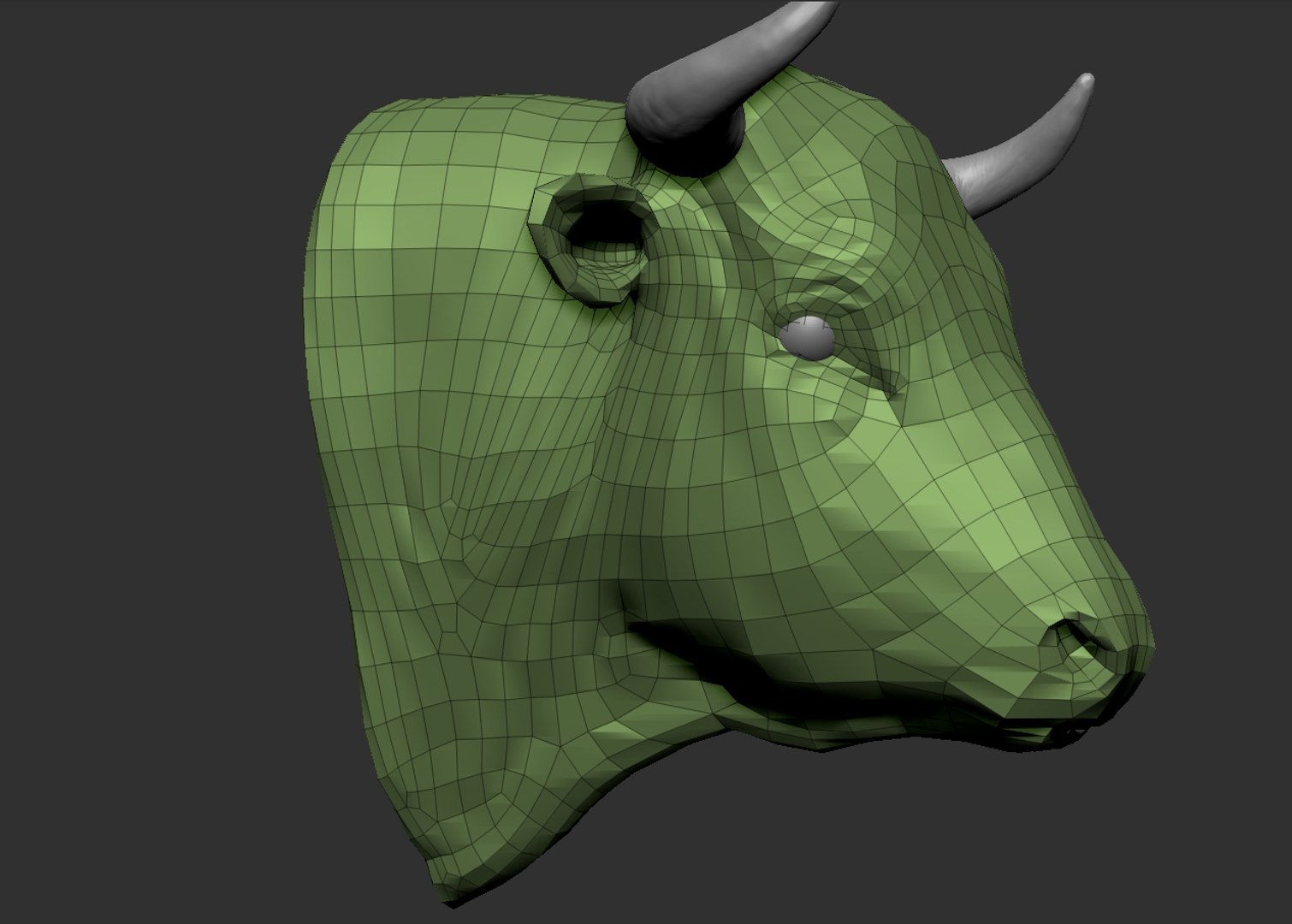 3D Bull Head Model - TurboSquid 1424145