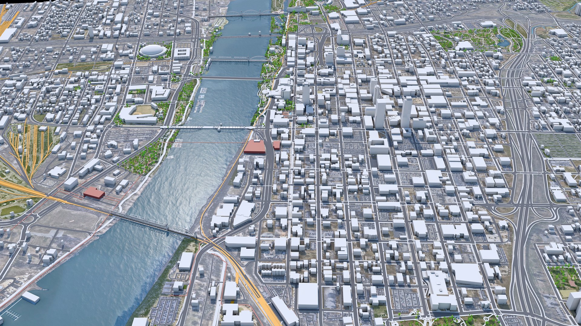 Little Rock Downtown Arkansas USA 3D - TurboSquid 1989280