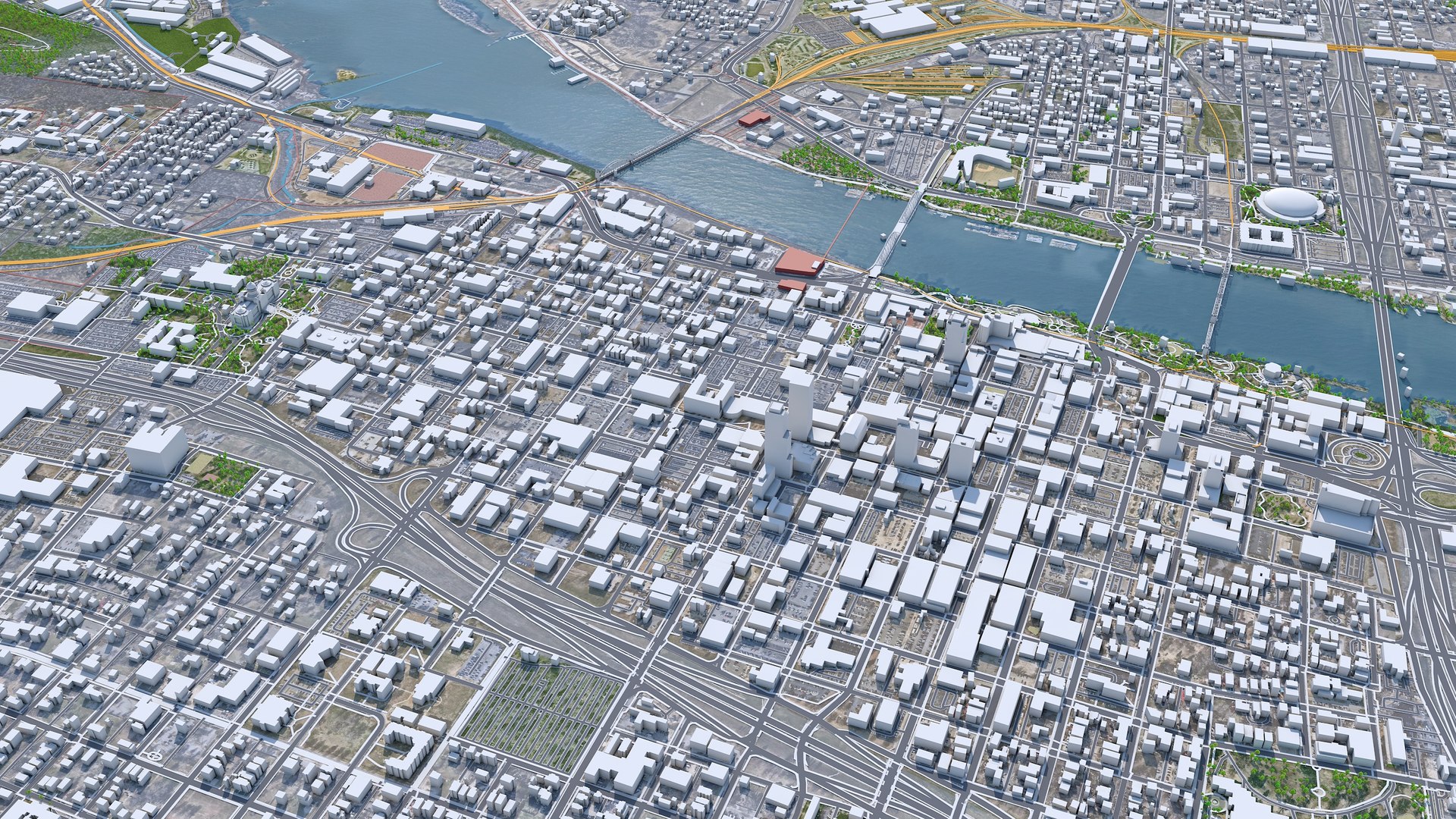 Little Rock Downtown Arkansas USA 3D - TurboSquid 1989280