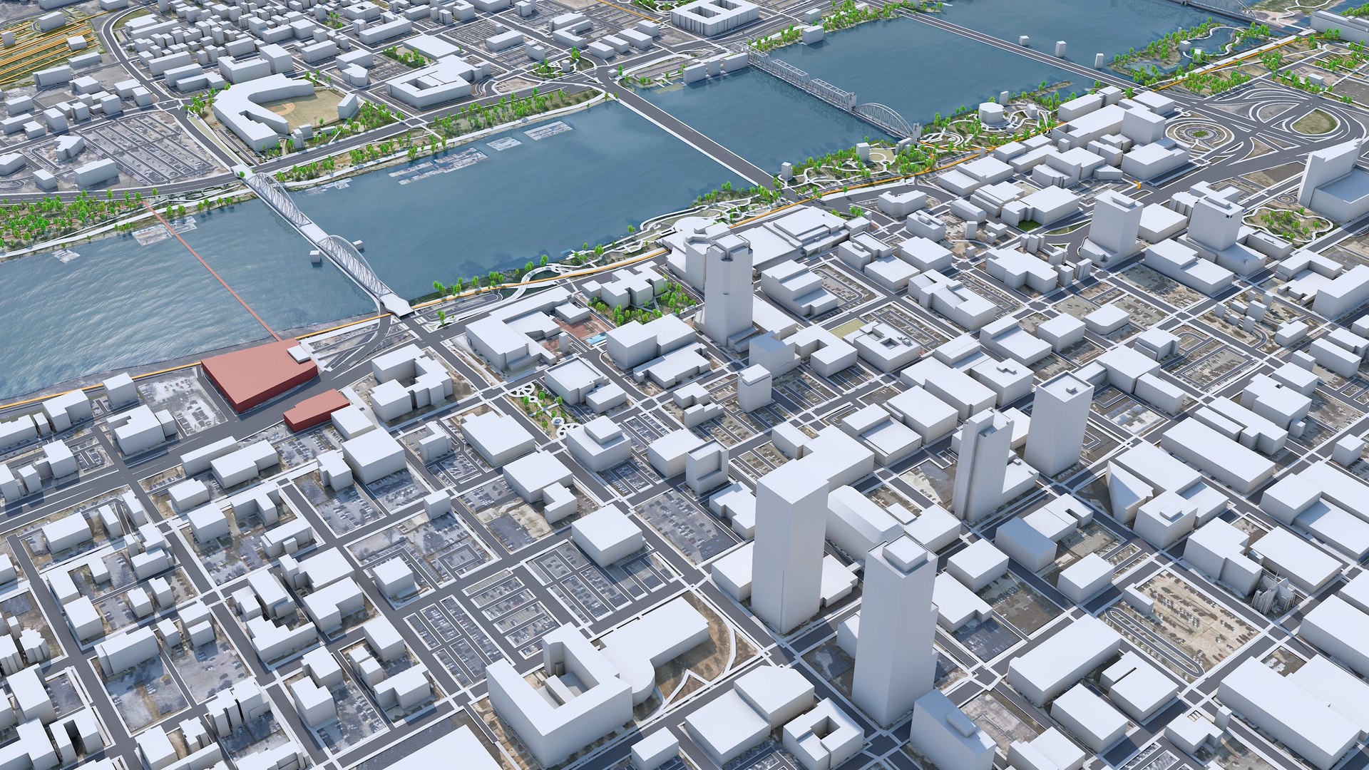 Little Rock Downtown Arkansas USA 3D - TurboSquid 1989280