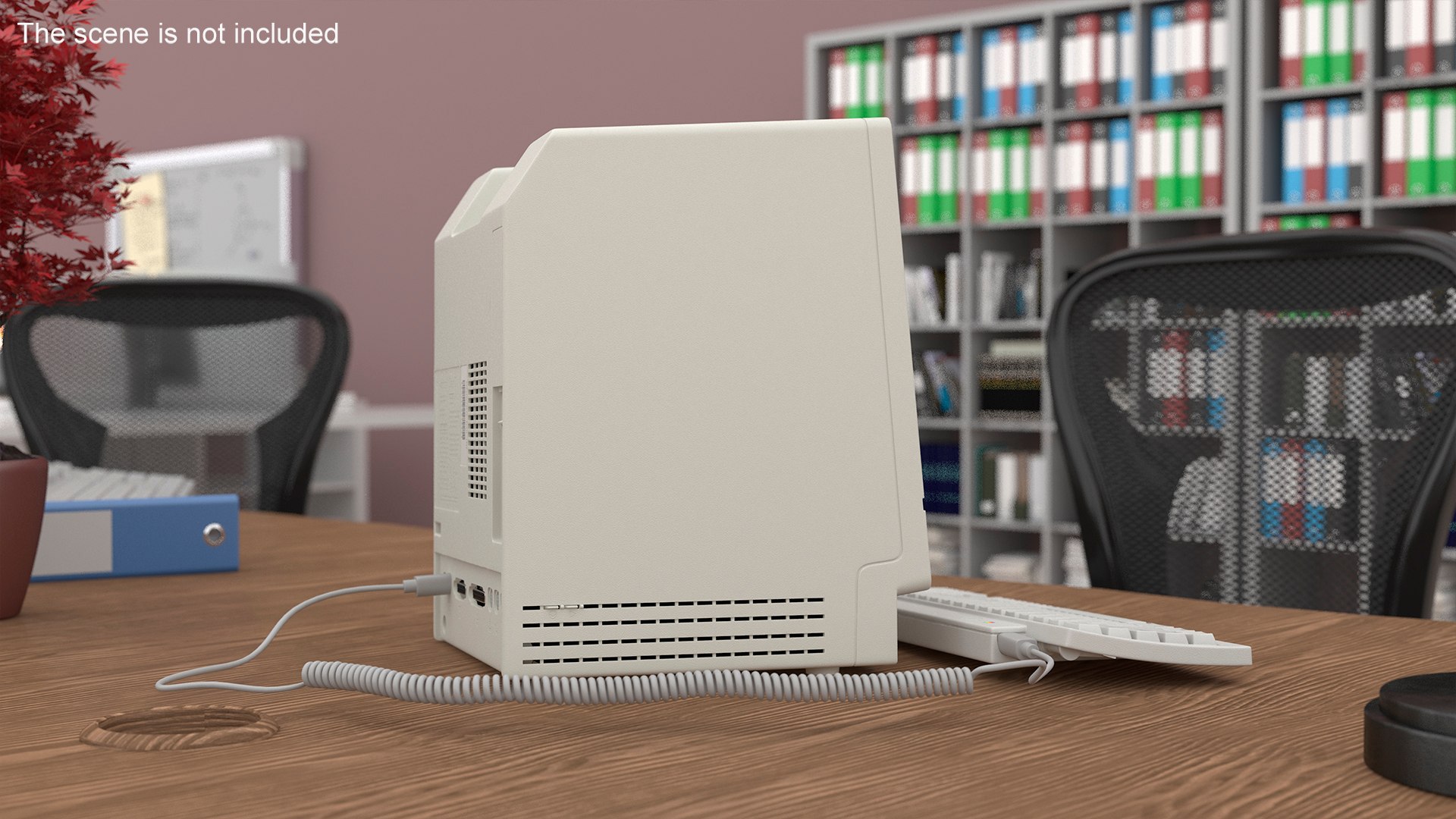 3D Vintage Apple Macintosh Classic II Computer With Mouse And Keyboard Model - TurboSquid 2209615