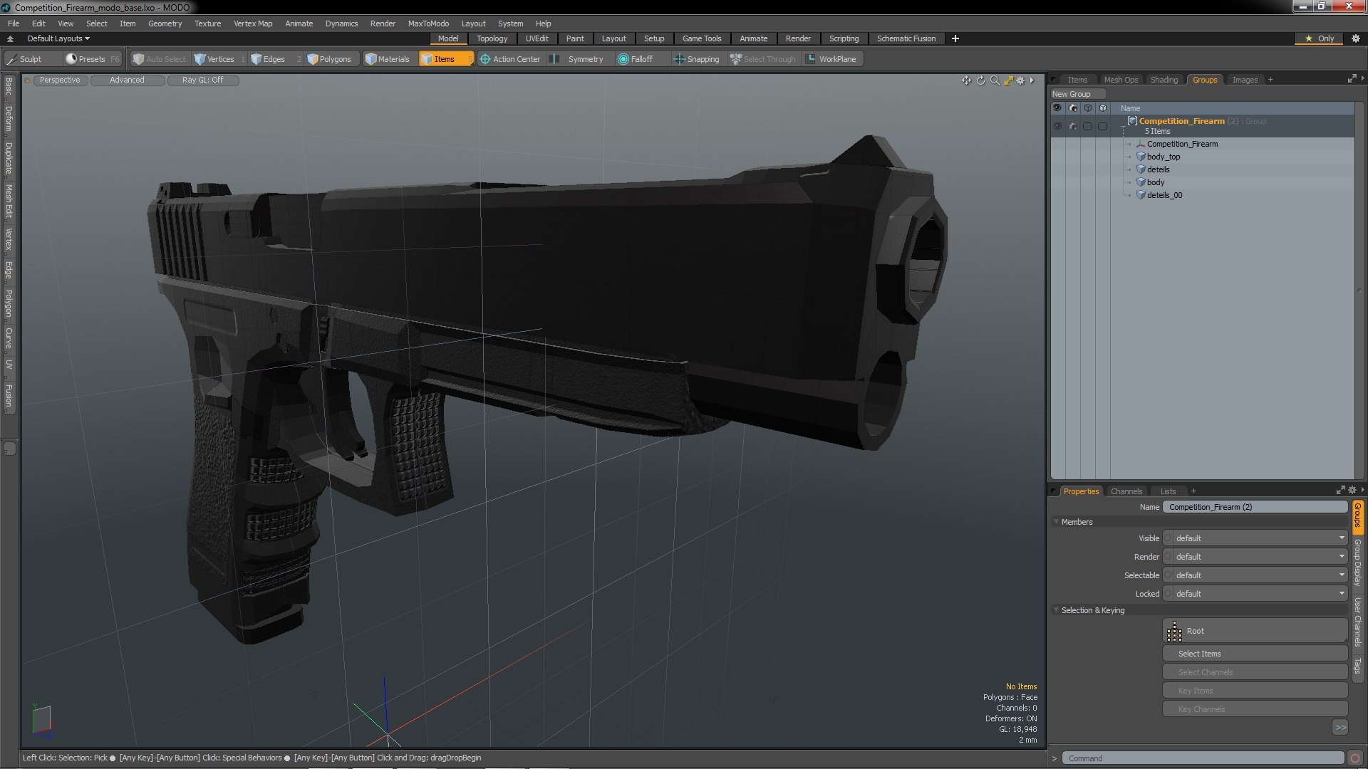 Competition Firearm 3D Model - TurboSquid 2161896