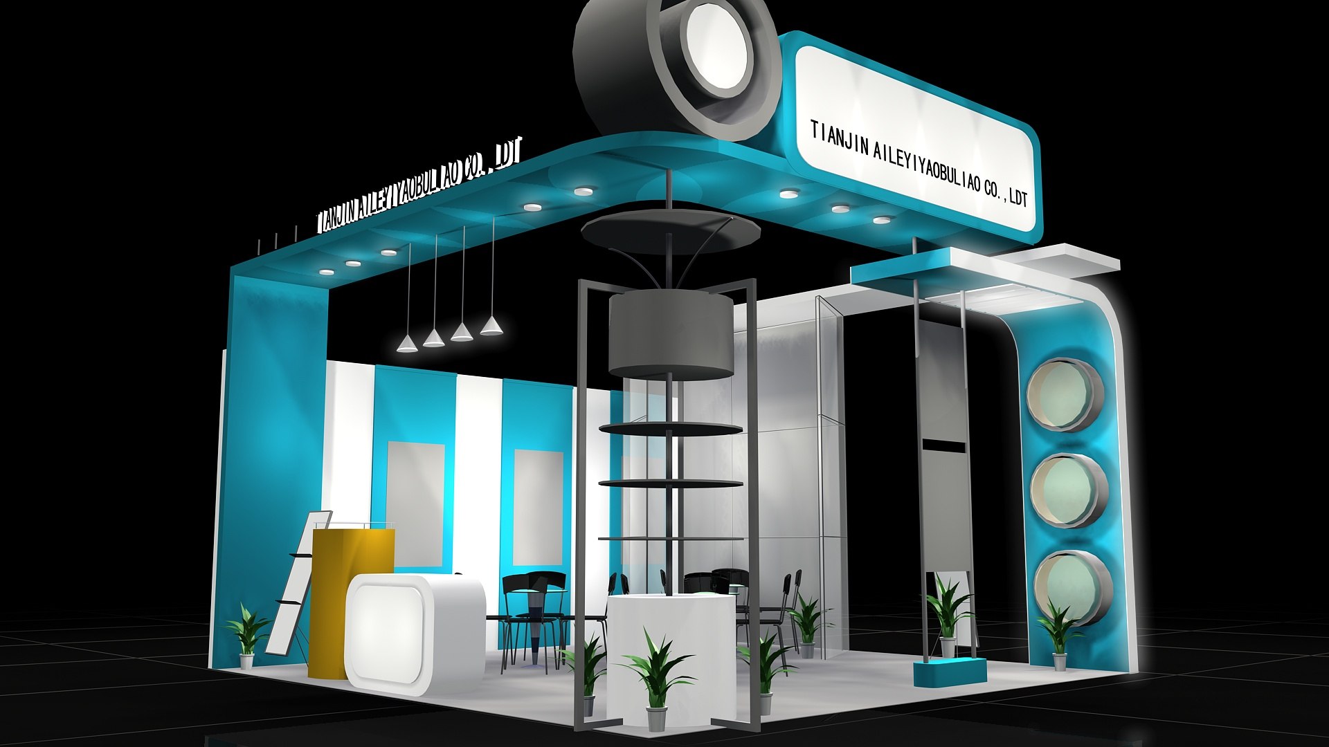 3D 3 Side Open Stand - TurboSquid 1995672