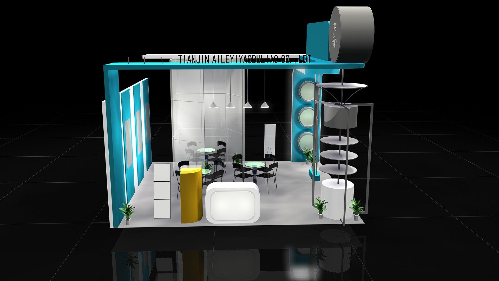 3D 3 Side Open Stand - TurboSquid 1995672