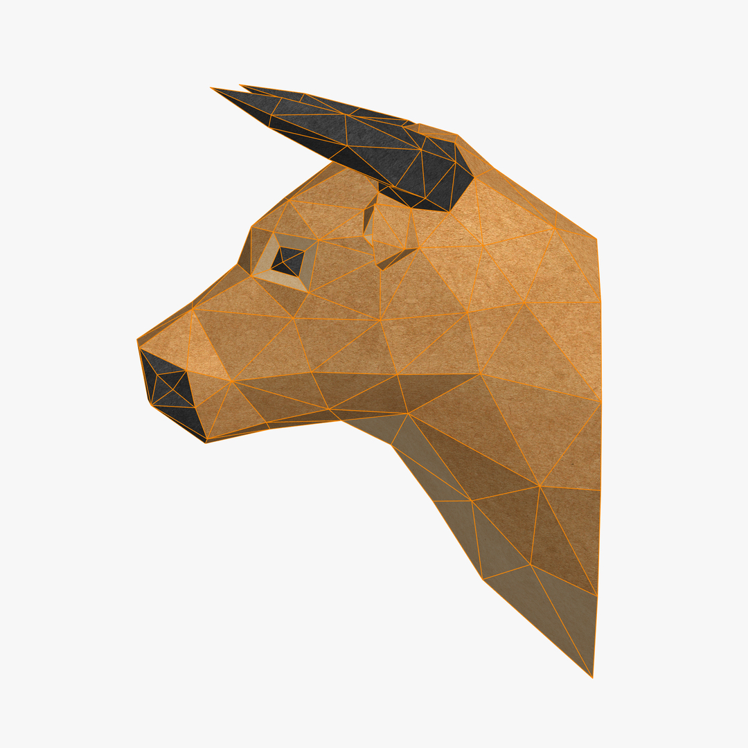 vaca low poly por papercraft Modelo 3D - TurboSquid 1865551