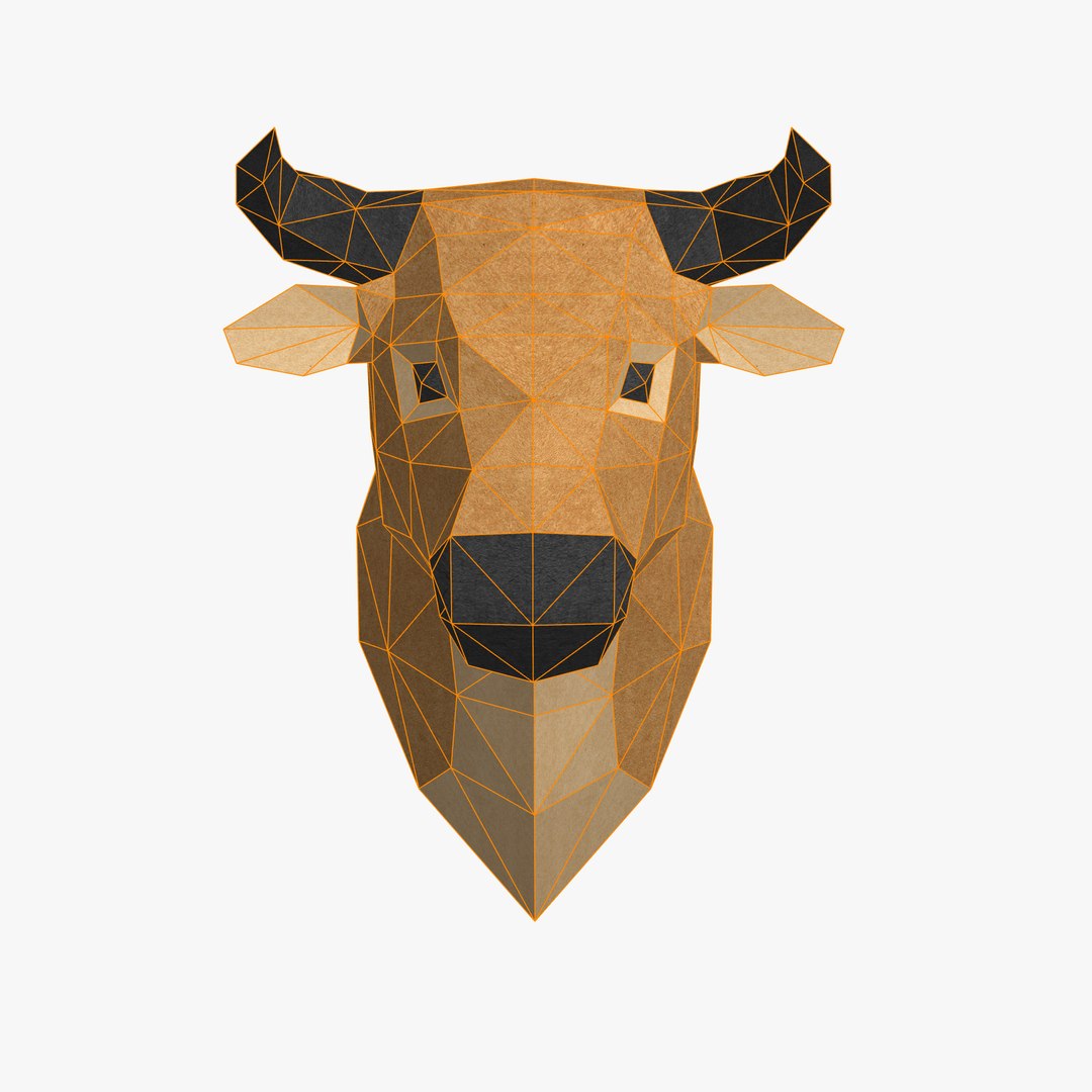 Cow Low Poly By Papercraft 3D Model - TurboSquid 1865551