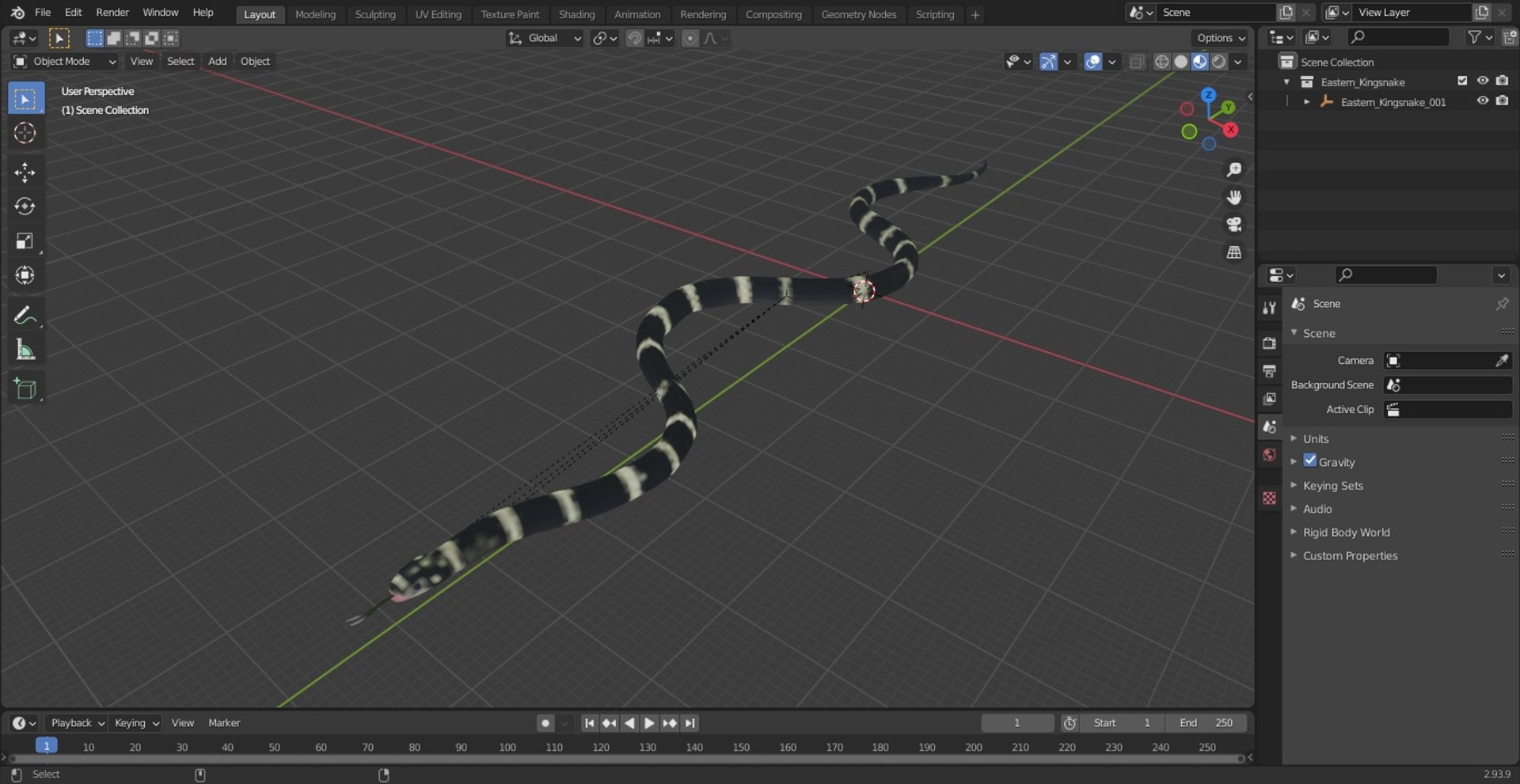 3D Eastern Kingsnake - TurboSquid 1940401