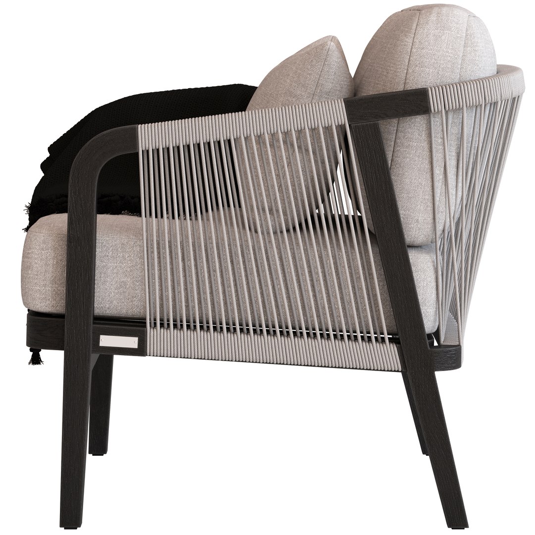 Coco Republic St Joseph Armchair Model - TurboSquid 2166942