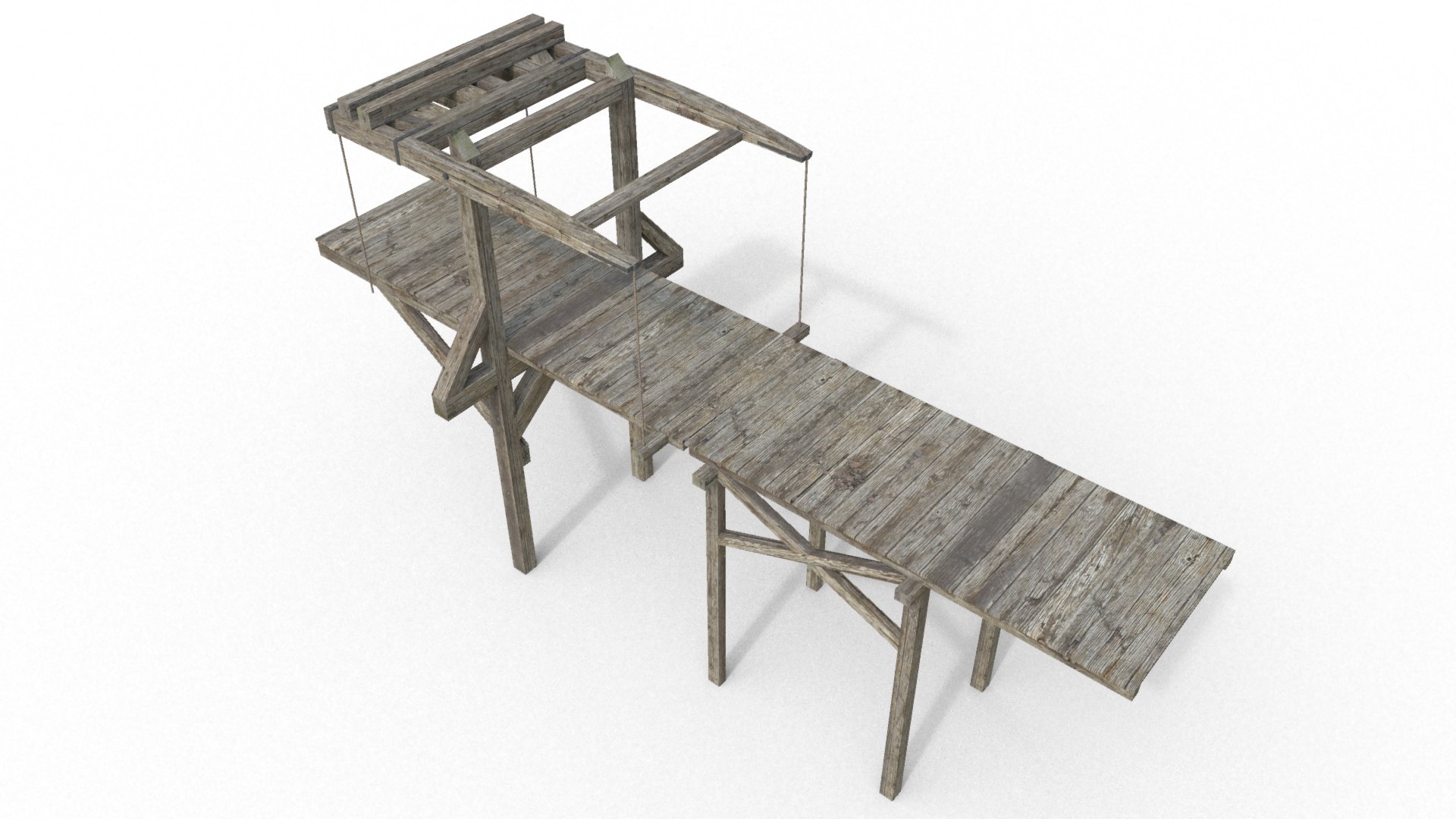 Medieval Drawbridge 3d Model