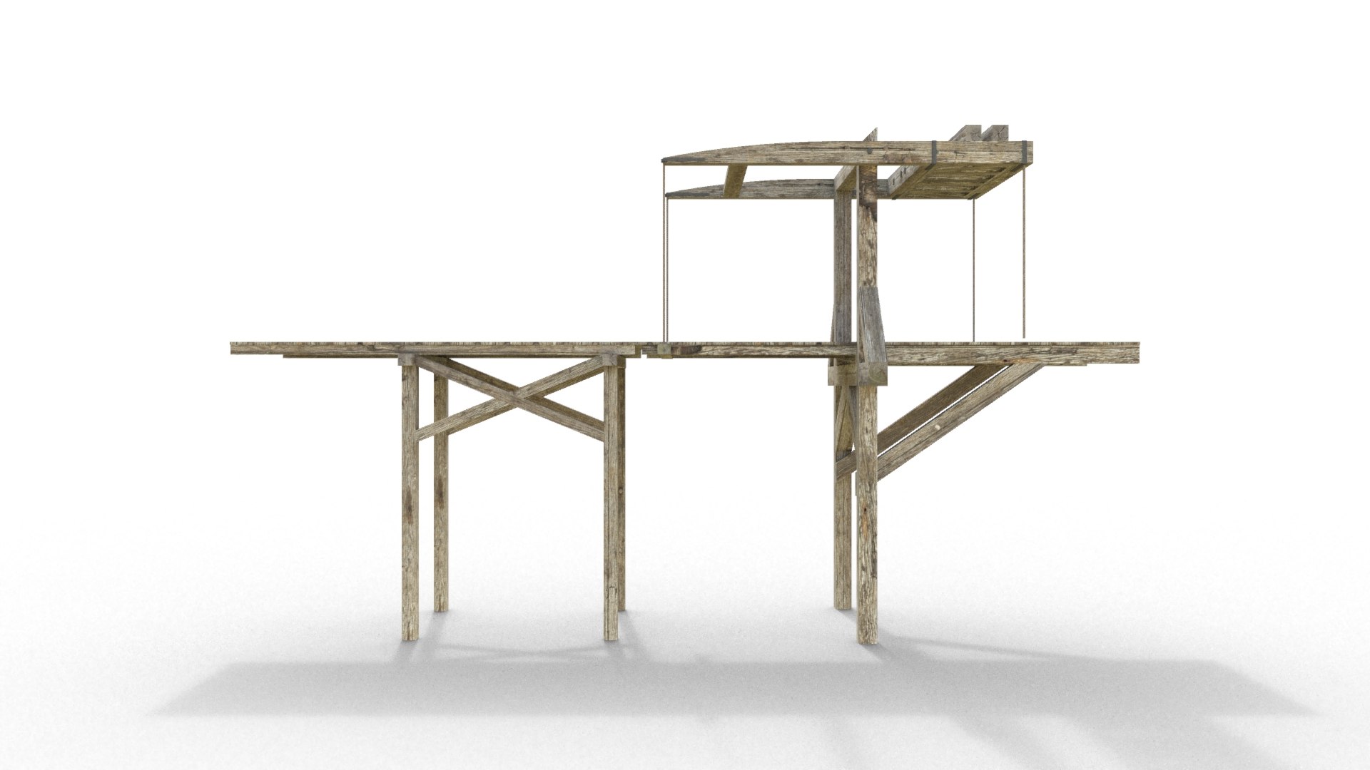 Medieval Drawbridge 3d Model