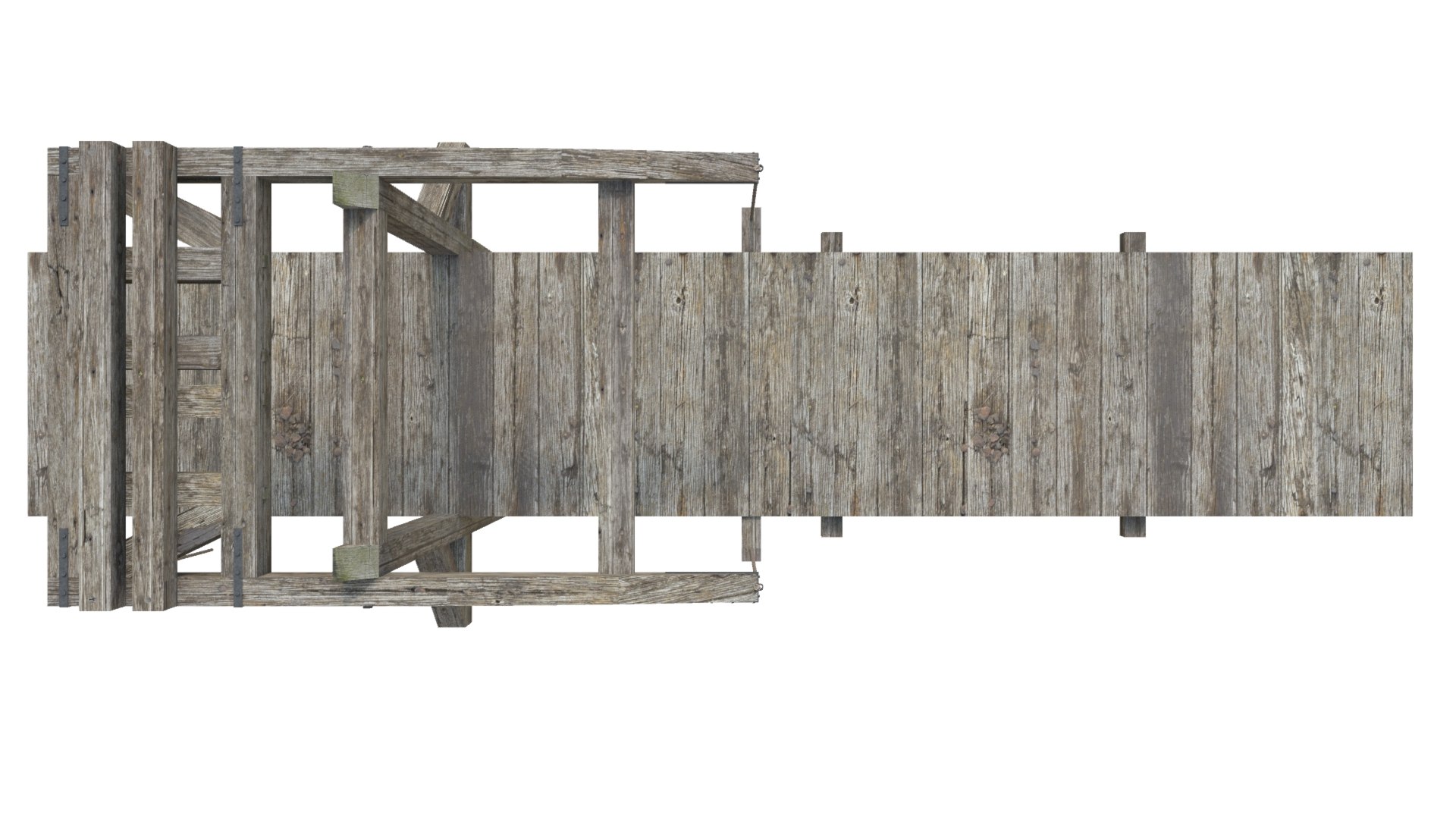 Medieval Drawbridge 3d Model