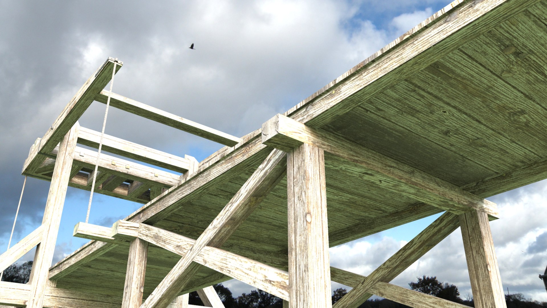 medieval drawbridge 3d model