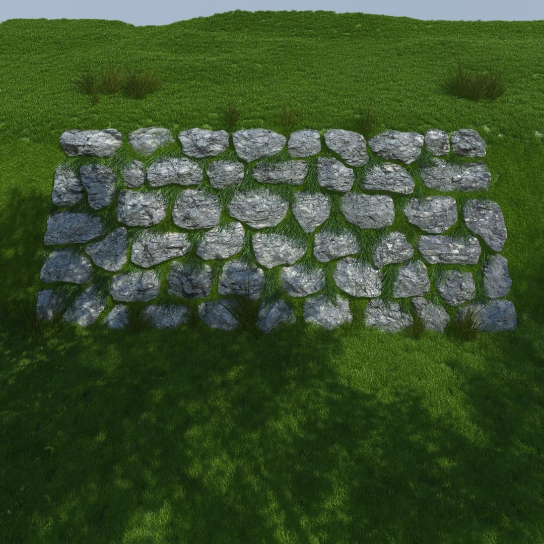 3d Model Stone Stonewall